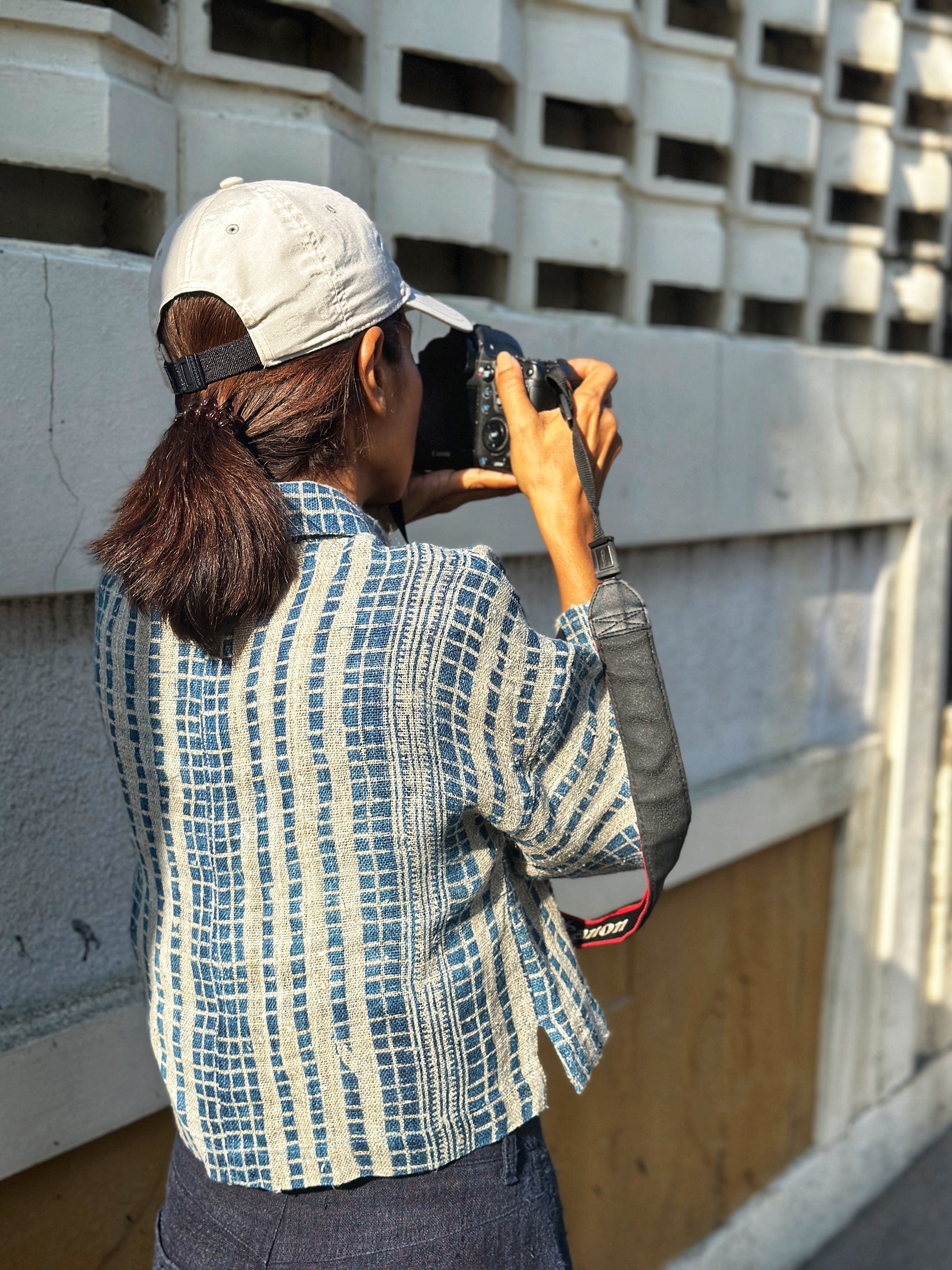 Women's hemp shirt | Handwoven hemp blouse top by Nuichan